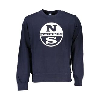 North Sails Crew Neck Sweatshirt Classic Logo Style - - Sweatshirts & Hoodies - Herren - Blau - S