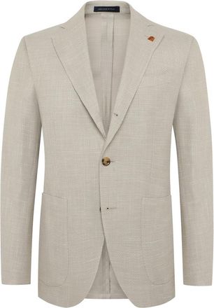 Sartoria Latorre Einreihiges Sakko aus einem aus Schurwolle-Leinen-Seide-Mix in