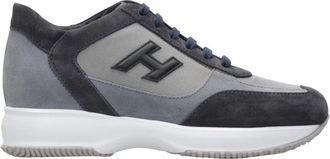 Hogan Homme, Chaussures, Bleu, Taille: 42 1/2 EU Baskets Interactive