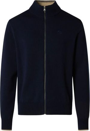 North Sails Homme, Pulls, Bleu, Taille: L Pull Enti&egrave;rement Zipp&eacute; 12 GG