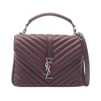 Saint Laurent Pre-owned Vintage Handtasche - - Pre-owned - Damen - Lila - ONE SIZE