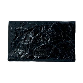 Maison Margiela Femme, Sacs, Noir, Taille: ONE Size Pochette Logo &agrave; Couture Unique