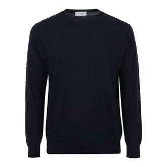 Ballantyne Homme, Pulls, Bleu, Taille: 2XL Pull en Coton Bleu Style Classique