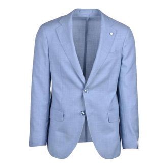Luigi Bianchi Mantova Giacca Stondata - - Jackets - Herren - Blau - M