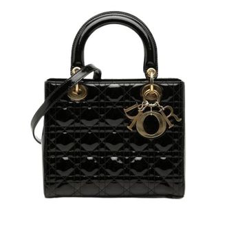 Dior Sac &agrave; main Lady Dior doccasion - Femme - Pre-owned - Noir - Taille: ONE Size