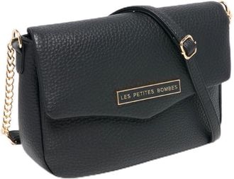 Les P'tites Bombes Sac Bandouliere Inji Umhängetasche, Banane, Schwarz