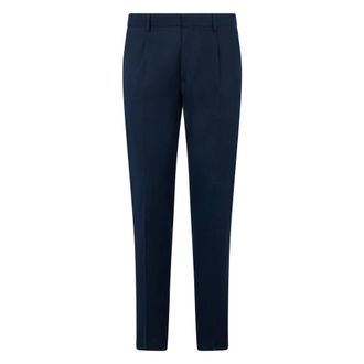 Moorer Slim Fit Anzugshose - - Trousers - Herren - Blau - M
