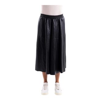 Vicolo Longuette Kunstlederrock - - Skirts - Damen - Schwarzk - L