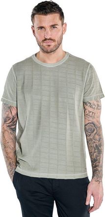 Emilio Adani T-Shirt Herren T-Shirt strukturiert, Oliv