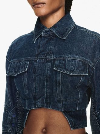 Off-white Cut-Out Denim Jacket - Blue