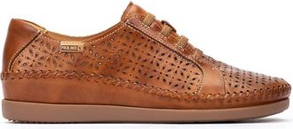 Pikolinos Flache Schuhe in Leder CADAQUES f&uuml;r Frauen Farbe Brandy