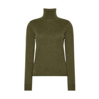 Max Mara Pull &agrave; col roul&eacute; Dolcevita - Femme - Pulls - Vert - Taille: 38 FR