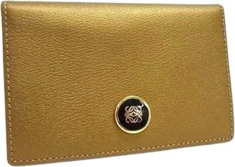 Loewe Pre-owned Card case - Femme - Pre-owned - Jaune - Taille: ONE Size
