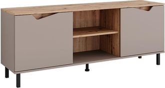 Vicco Lowboard Marelle, Greige/Artisan, 150 x 60 cm mit 2 Türen