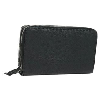 Fendi Portefeuille en cuir Pre-owned - Femme - Pre-owned - Noir - Taille: ONE Size