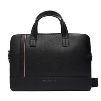 Tommy Hilfiger Laptoptasche Tommy Hilfiger Th Central Slim Computer Bag AM0AM13631 Schwarz