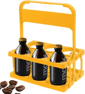 Generico Getr&auml;nkehalter, multifunktional, Milchflaschenhalter f&uuml;r Bierflaschen mit 6 &Ouml;ffnungen, faltbar, wiederverwendbar, vielseitig verwendbar, f&uuml;r den Innen