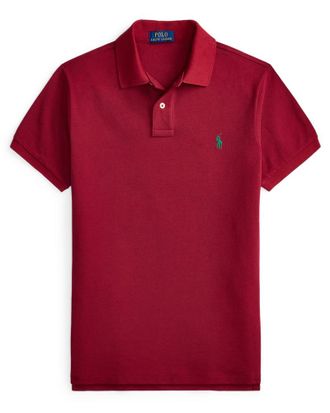 Ralph Lauren Piqu&eacute;-Poloshirt aus Baumwolle mit Logo-Stickerei, Slim Fit in
