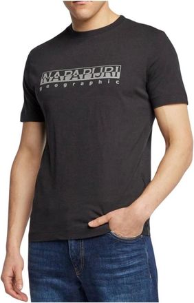 Napapijri Homme, Tops, Noir, Taille: 2XL T-shirt manches courtes