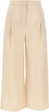 Max Mara Femme, Pantalons, Beige, Taille: 40 FR Wide Pantalons