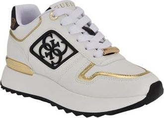 Guess Femme Koyaa Basket, Blanc/Marron/Multicolore 145, 40 EU