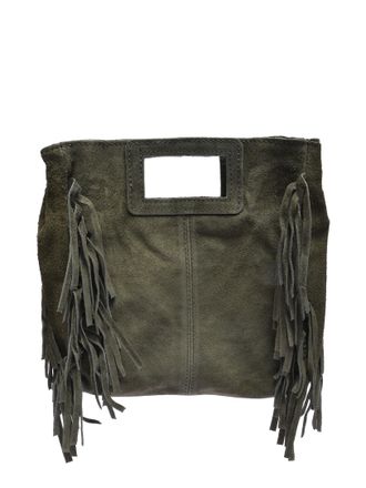Anna Luchini Khaki Rindsledertasche