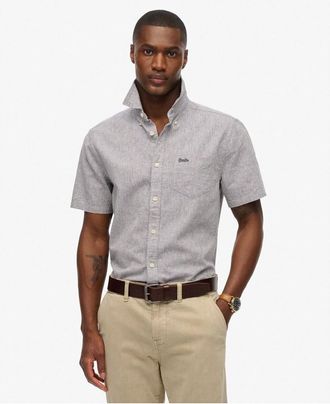 Superdry Chemise &agrave; manches courtes en lin et coton City
