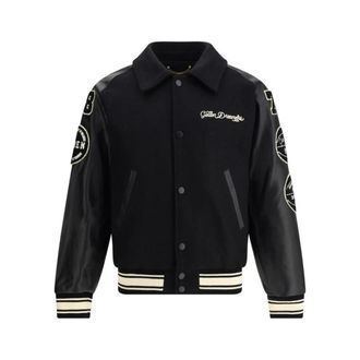 Golden Goose Homme, Vestes, Noir, Taille: XL Bomber en laine avec poignets c&ocirc;tel&eacute;s