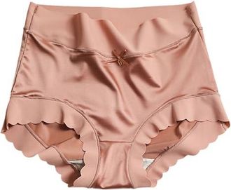 Generic Culotte sans Couture Femme Culotte Femme sans Couture Culotte Femme De Classique Taille Haute Crotch Antibact&eacute;rien L&eacute;ger Plastique Seamless Confort &Eacute;t