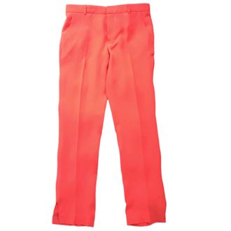 Joseph red silk trousers Size S