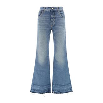 Chlo&eacute; Femme, Jeans, Bleu, Taille: W28 Jean Bootcut &agrave; Franges