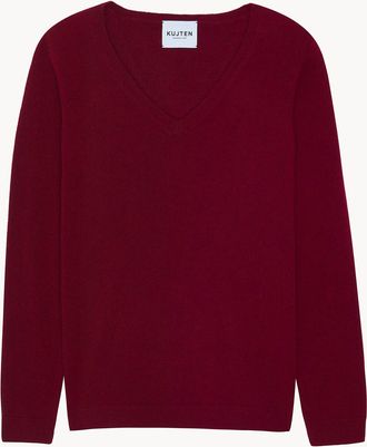 Kujten Pull cachemire femme col V - Pull Vicky
