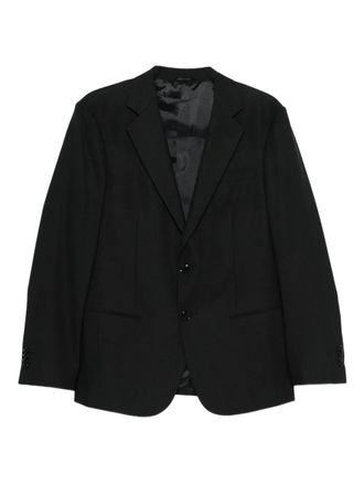 Giorgio Armani Einreihiges Sakko aus Wolle - Schwarz
