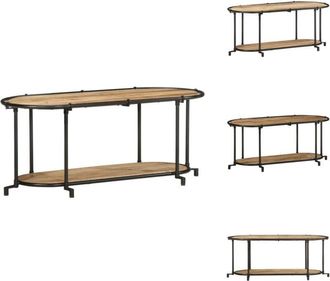 vidaXL Vidaxl - TV-Regal 100x42x40 cm Raues Mangoholz - TV-Regal - TV-Regale - Fernsehregal - Lowboard