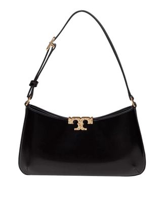 Tory Burch Tory Burch Hobo Bags - Eleanor Pave Slim Smooth Leather Shoulder Bag, Bla - Gr. unisize - in Schwarz - f&uuml;r Damen
