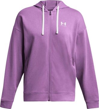 Under Armour Rival Terry Kapuzenpullover f&uuml;r Damen, &Uuml;bergro&szlig; (Violett)