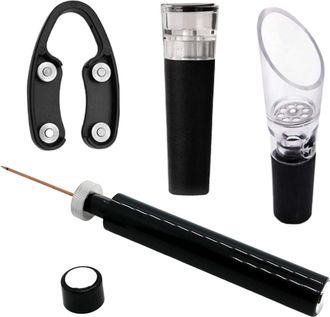 Generic Flaschen&ouml;ffner | 4-teilige Luftpumpe Werkzeuge zum &Ouml;ffnen von Flaschen und Entfernen Von Deckeln - Korkenzieher f&uuml;r Kellner,F&uuml;r Halloween, K&uuml;che, Zuha