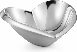 Nambé Amore Mini-Schüssel | Metallherz Süßigkeitenschüssel | Valentinstagsdekoration und Muttertagsgeschenk für sie | herzförmige Spiegelschale | dekorative