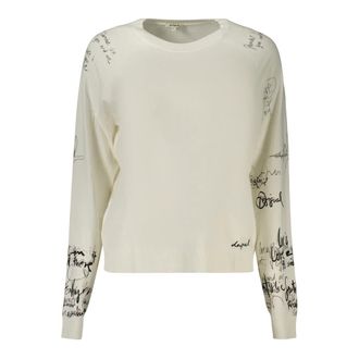 Desigual Marquette Pullover - - Knitwear - Damen - Wei&szlig; - XS