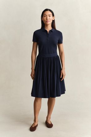 GANT Damen Faltenrock (32) EVENING Blau