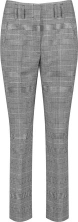 Gerry Weber Damen 820039-31304 Hose, Grau Karo, 34 EU