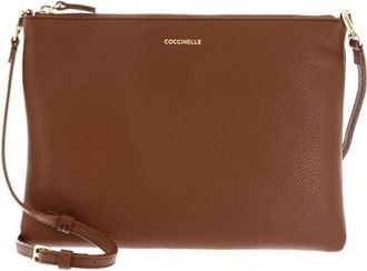 Coccinelle Cuir sac à épaule bandoulière Best Crossbody Bag Cognac brun