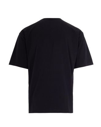 Diesel Mens T-Shirt Black Cotton Cotton; Flock Print Polyamide T-Shirts And Polos
