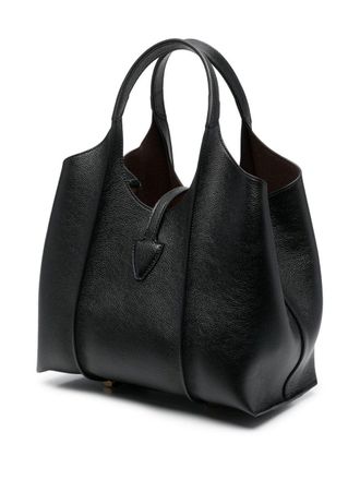 Tod's Pebbled Leather Top Handle Bag - Black