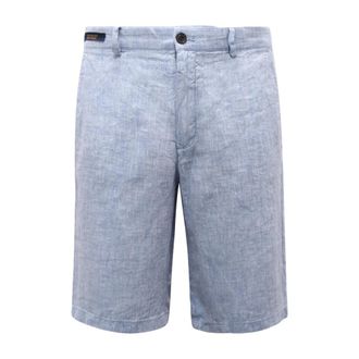 Paul & Shark Homme, Shorts, Bleu, Taille: L Bermuda en Lin