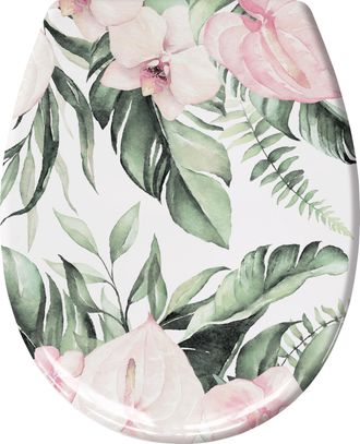 Kleine Wolke WC-Sitz Garden mit Absenkautomatik, Farbe: Multicolor, Material: Duroplast, Gr&ouml;&szlig;e: 37x 45 cm