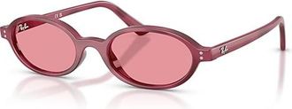 Ray-Ban Khal Bio-based Online Only Limited Sonnenbrillen Violett Havana Fassung Rosa Glas 48-20