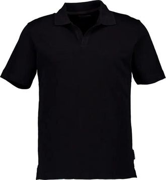 Marc O'Polo Herren Polo-Shirt schwarz Baumwoll-Jersey
