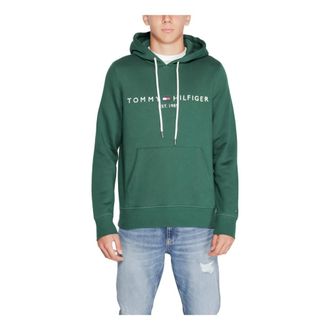 Tommy Hilfiger Gr&uuml;ner Bedruckter Kapuzenpullover Herren Herbst/Winter - - Sweatshirts & Hoodies - Herren - Gr&uuml;n - L