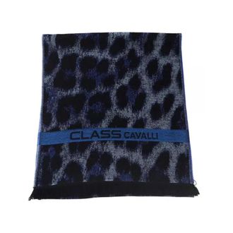 Cavalli Animalier Fantasy Logo Schal - - Accessories - Herren - Blau - ONE SIZE